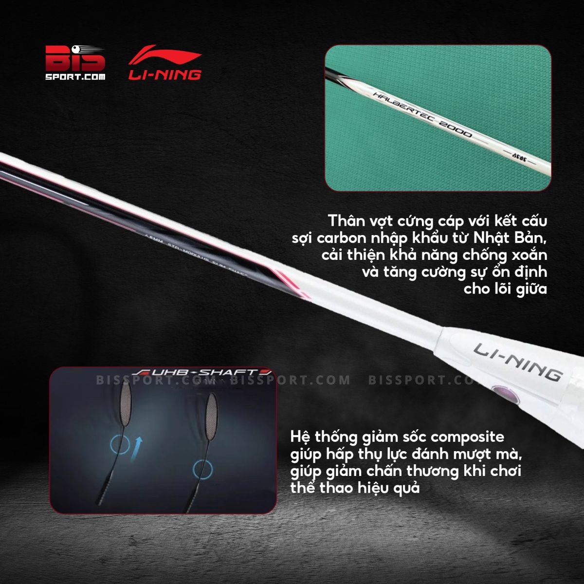 Vợt Cầu Lông Lining Halbertec 2000 Chính Hãng